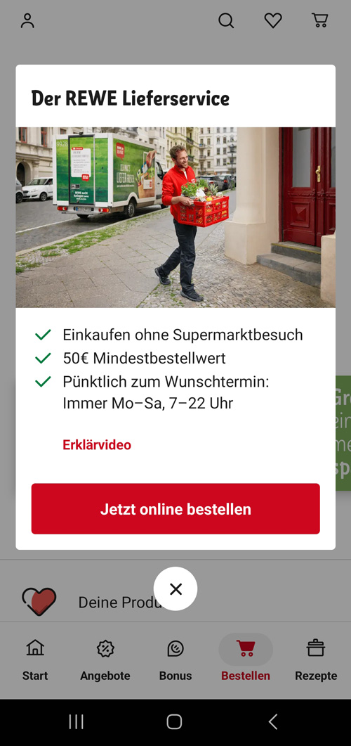 REWE Lieferservice im Test: Erfahrung, Kosten & Infos